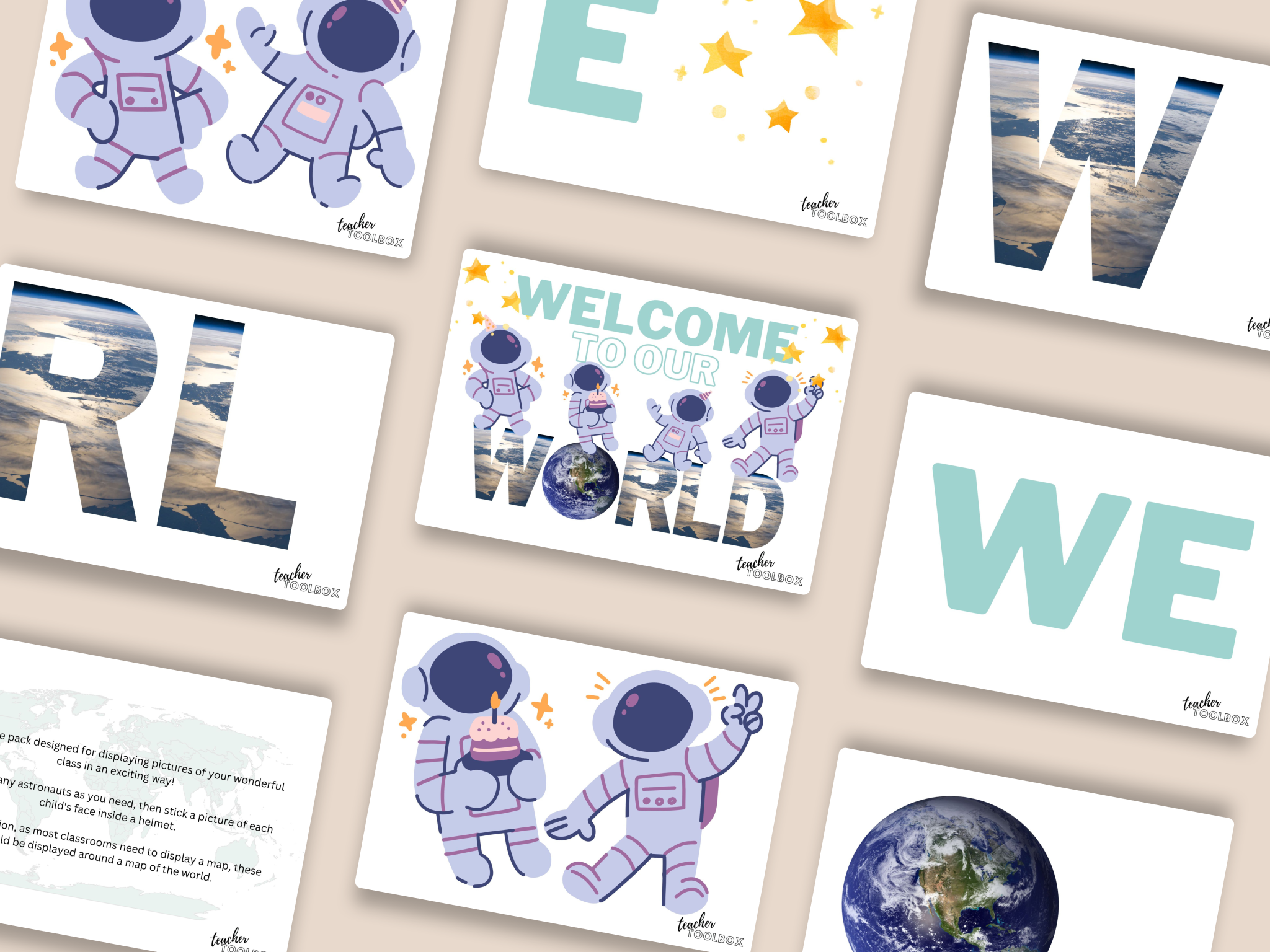 'Welcome to our World' Display Pack - Teacher Toolbox